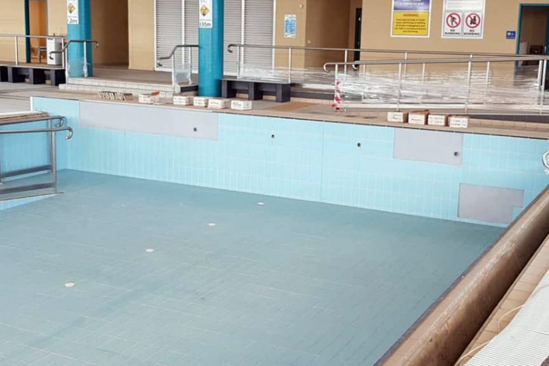 Torque Lock Structural Staples - Municipal Swimming Pool Crack Repair