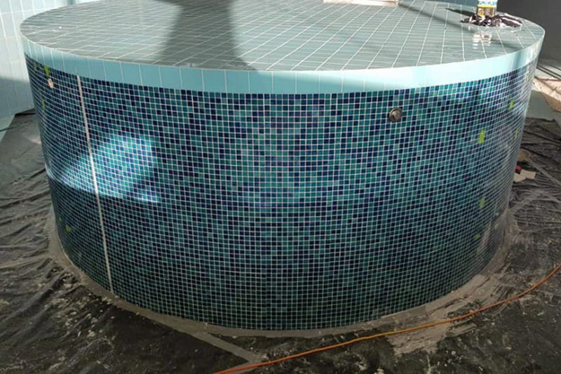 Torque Lock Structural Staples - Municipal Swimming Pool Crack Repair